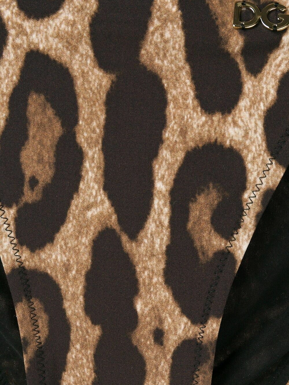 Dolce & Gabbana Brown Leopard Print Bikini Bottoms Dolce & Gabbana