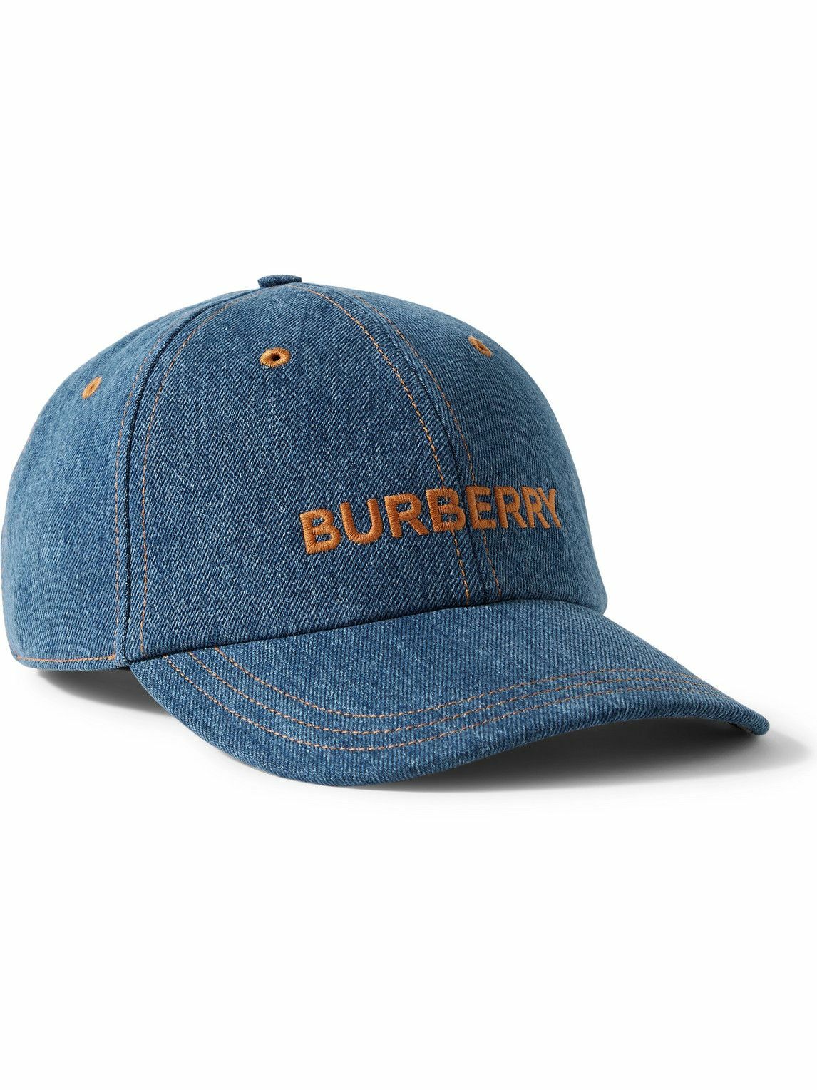 Burberry - Logo-Embroidered Denim Baseball Cap - Blue Burberry