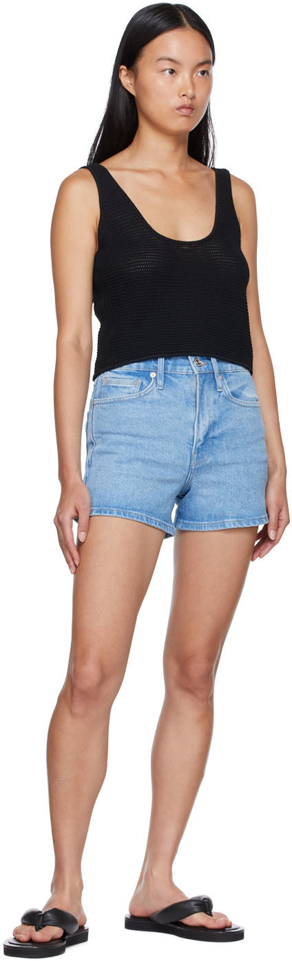 Frame Black Viscose Tank Top Frame Denim