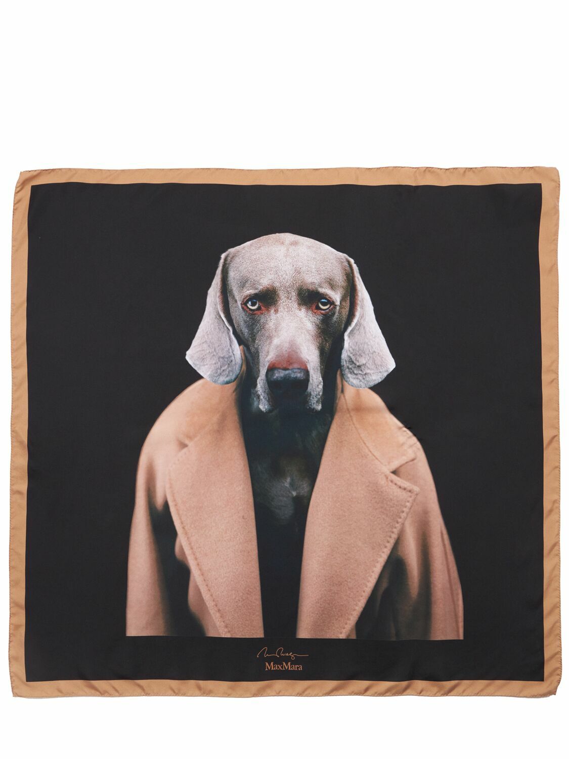 MAX MARA Madame Dog Silk Scarf Max Mara
