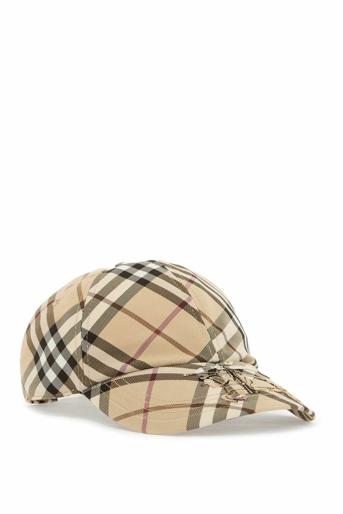 BURBERRY erednncheckered baseball cap Beige Burberry