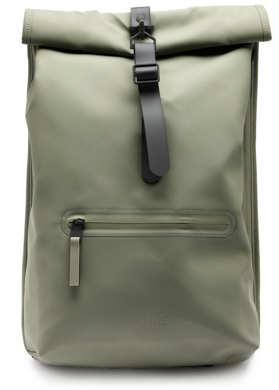 Rains Rubberised Backpack - Light Green - One Size Rains