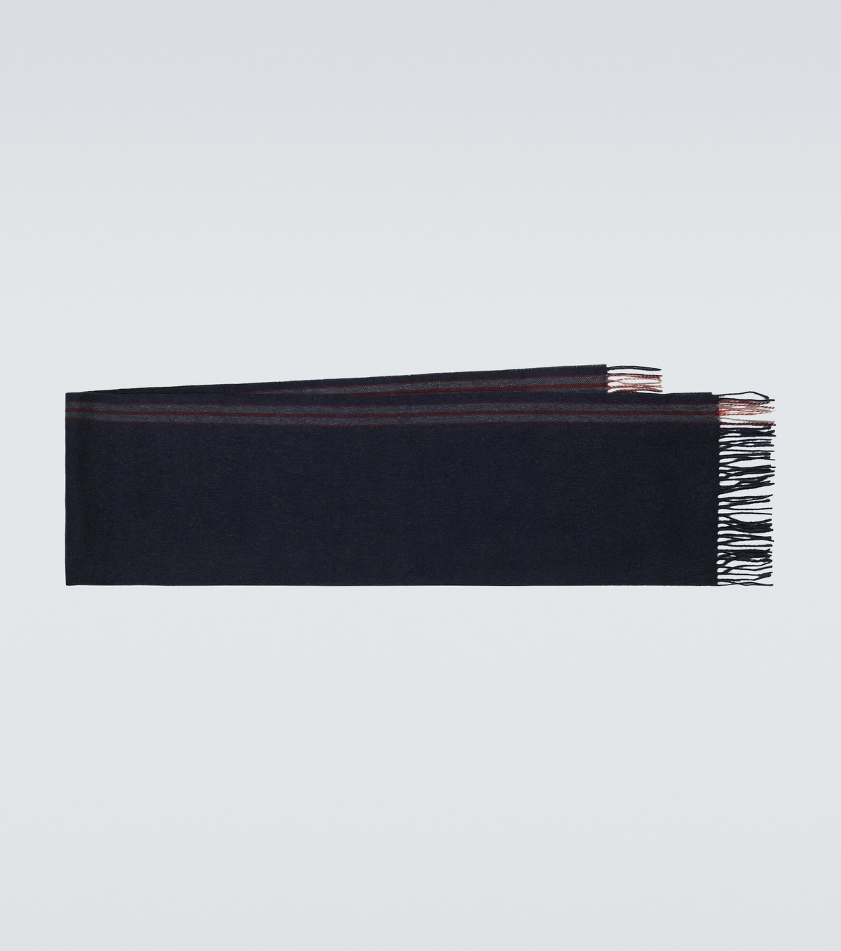 Brunello Cucinelli - Striped silk scarf Brunello Cucinelli