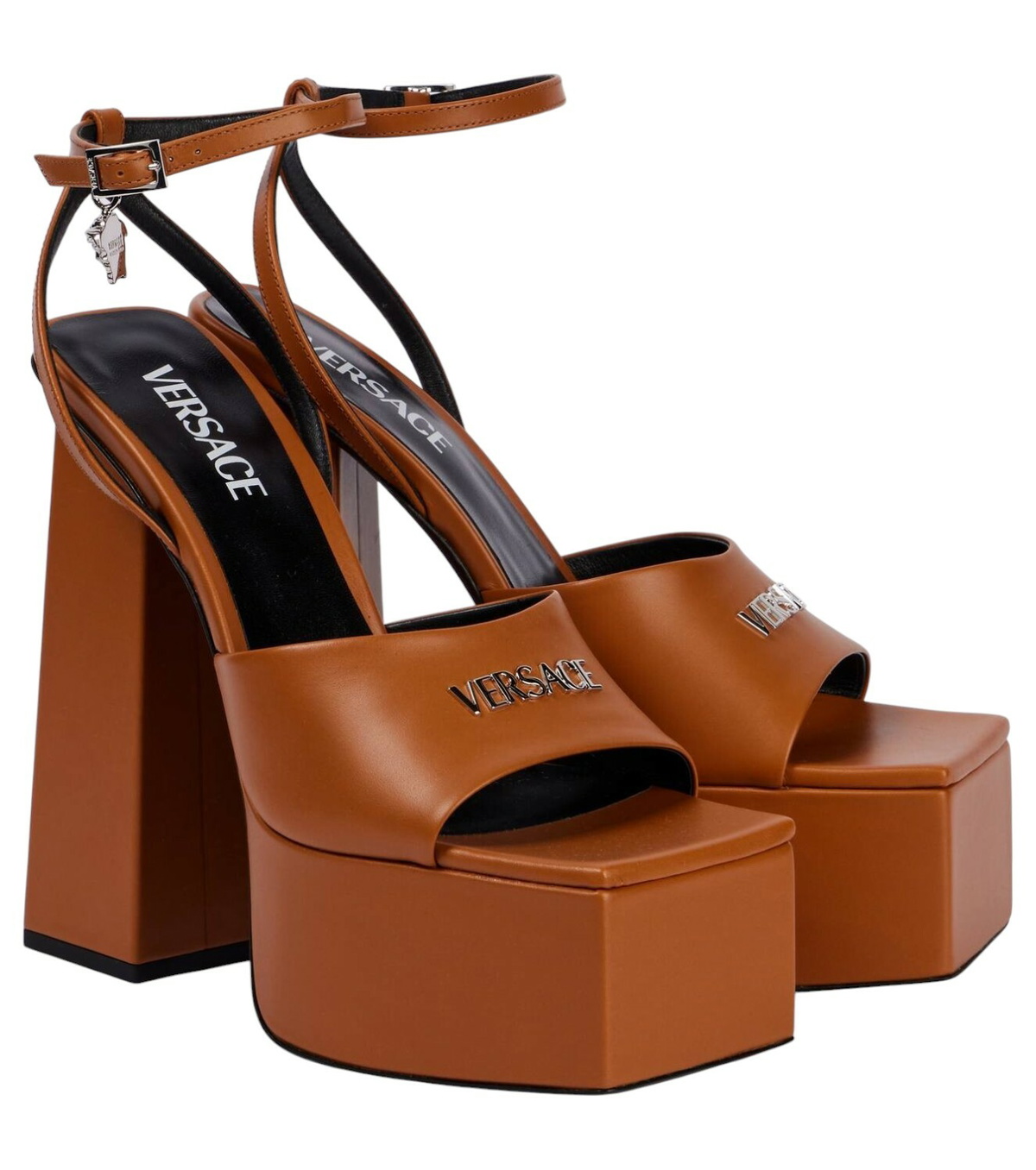 Versace 150 leather platform sandals Versace