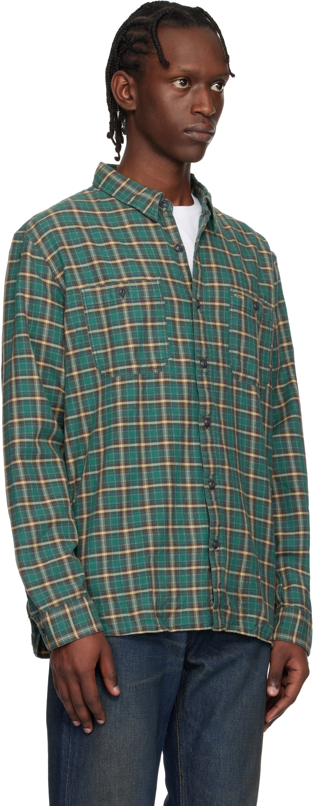 RRL Blue Flannel Shirt RRL