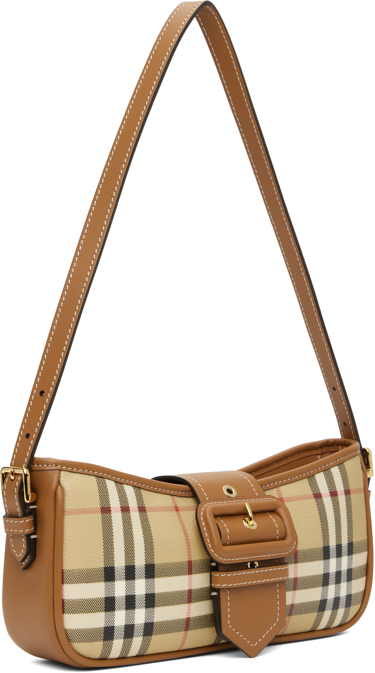 Burberry Beige Check Sling Bag Burberry