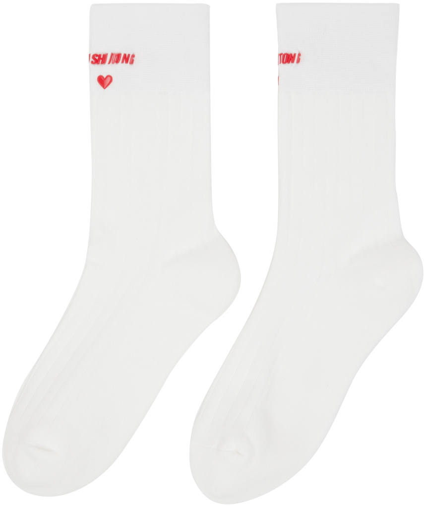Shushu/Tong White Logo Socks Shushu/Tong