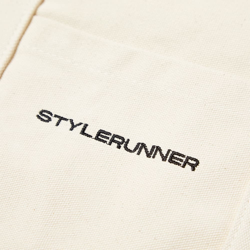 Stylerunner Women's Logo Canvas Tote Bag in Natural Stylerunner