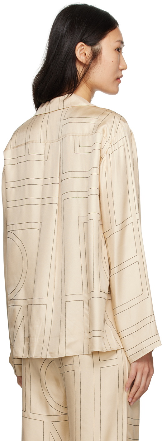 TOTEME Off-White Monogram PJ Shirt Toteme