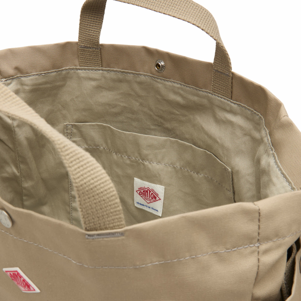 Danton Men's Quartier Latin 2-Way Tote Bag in Beige Danton
