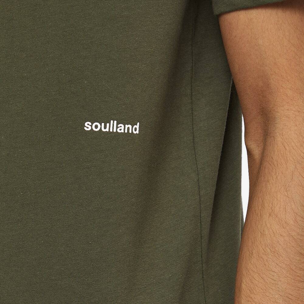 Soulland Men's Coffey Logo T-Shirt in Green Soulland