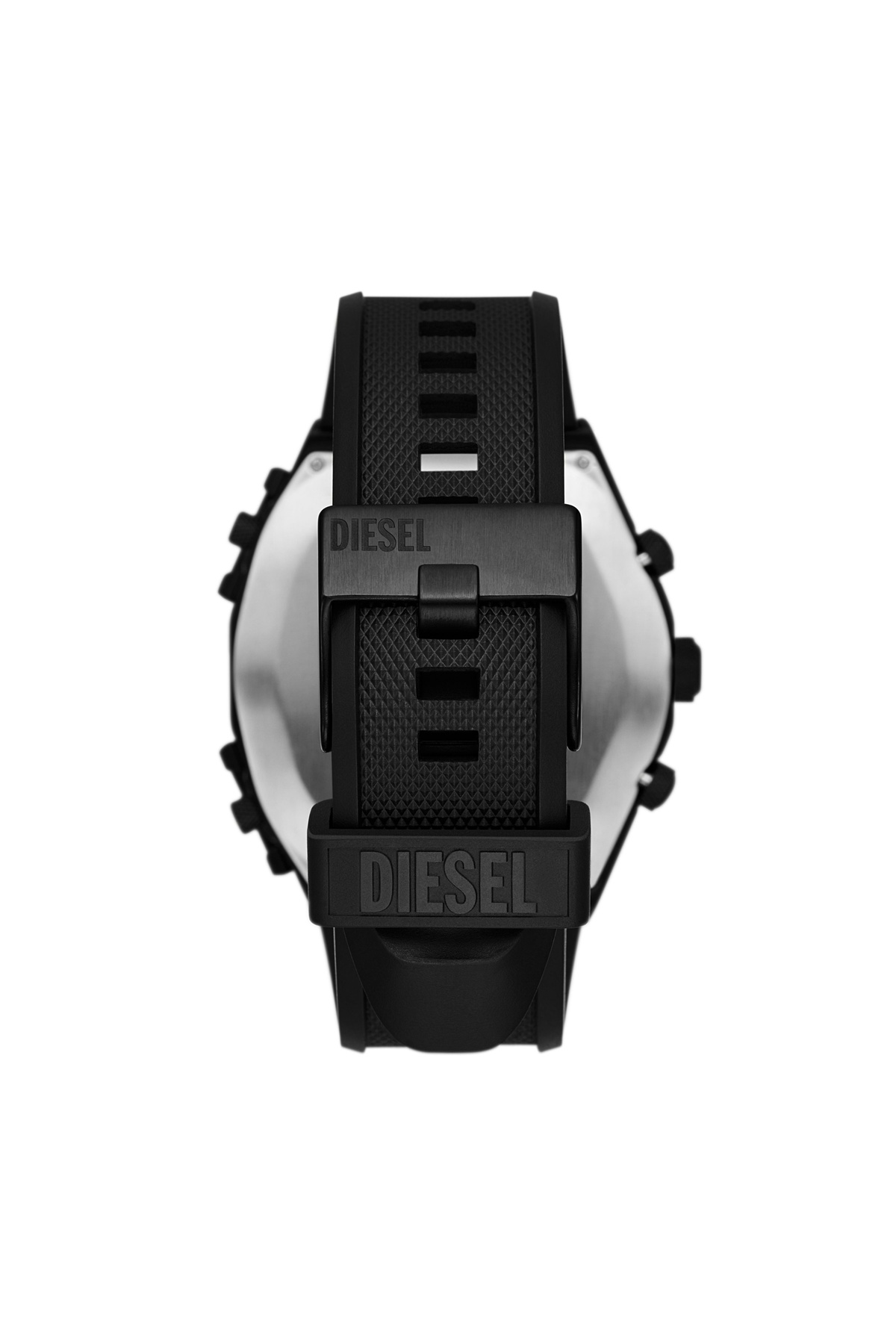 Diesel Sideshow Black Silicone Watch - Timeframes Mens in Black Diesel