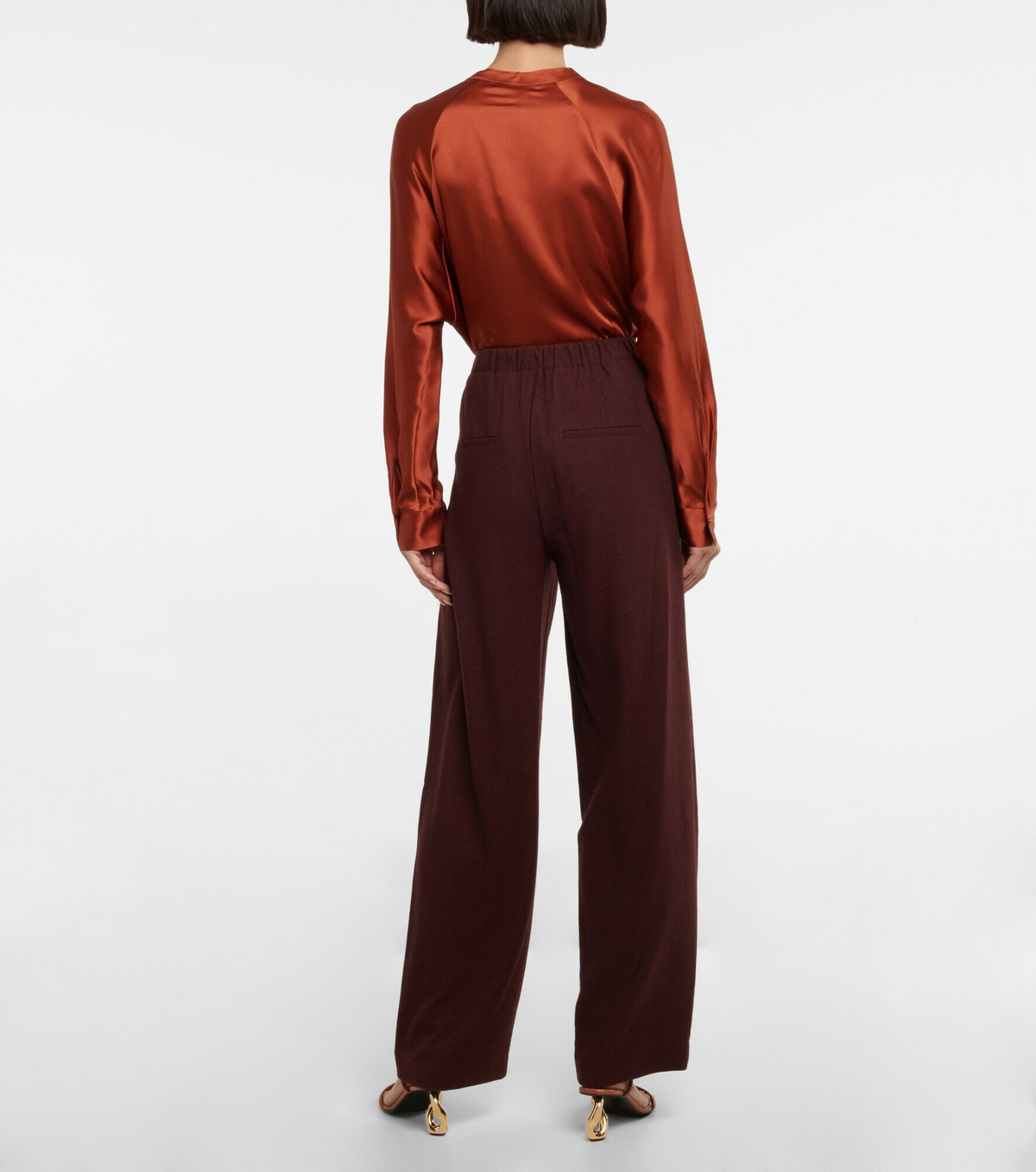 Vince - High-rise wool-blend pants Vince