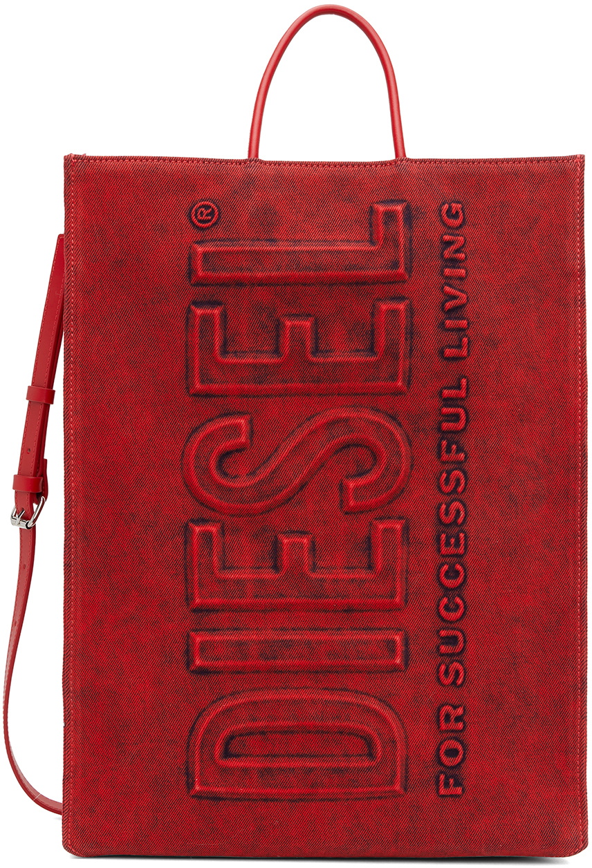 Diesel Red DSL 3D Tote Diesel