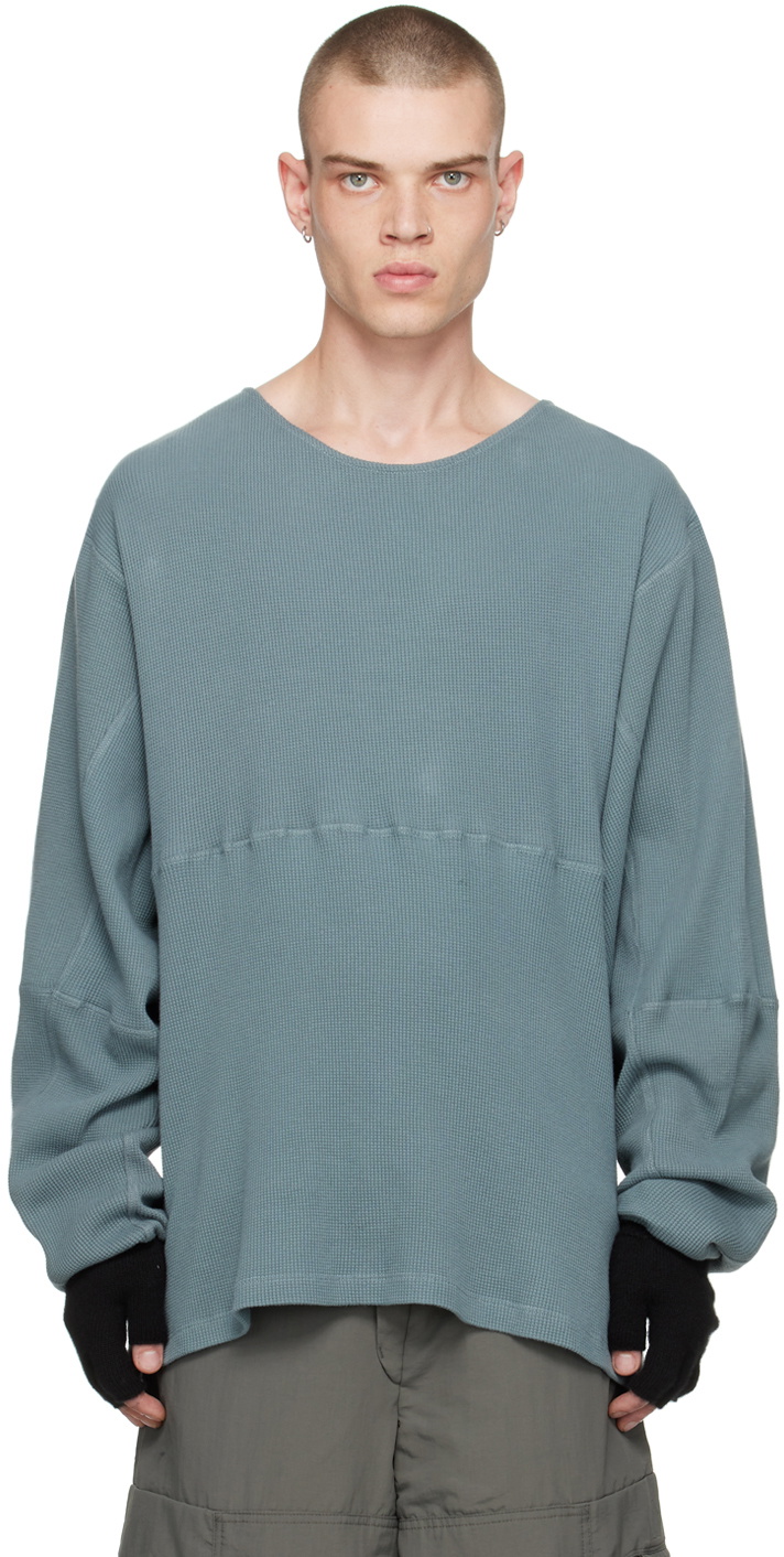 BRYAN JIMENÈZ Blue Body Warmer Sweatshirt BRYAN JIMENÈZ