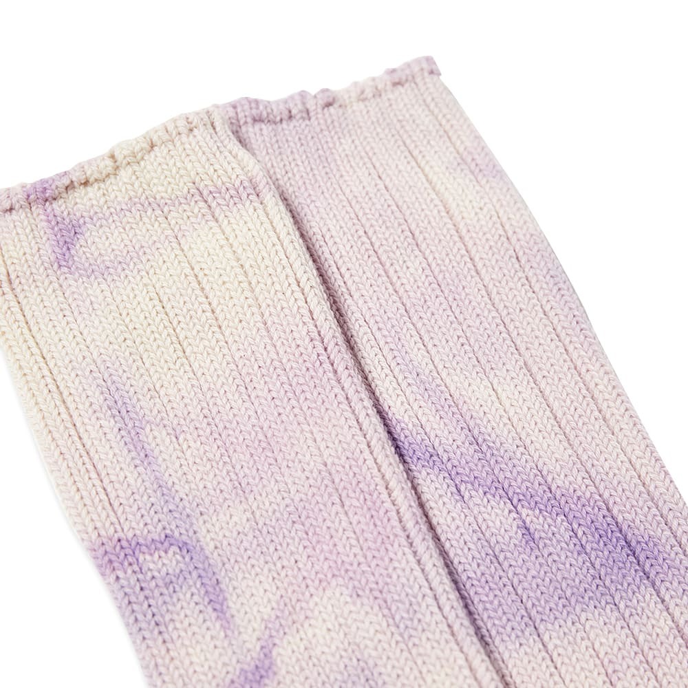hobo Tie-Dyed Crew Socks in Lavender hobo