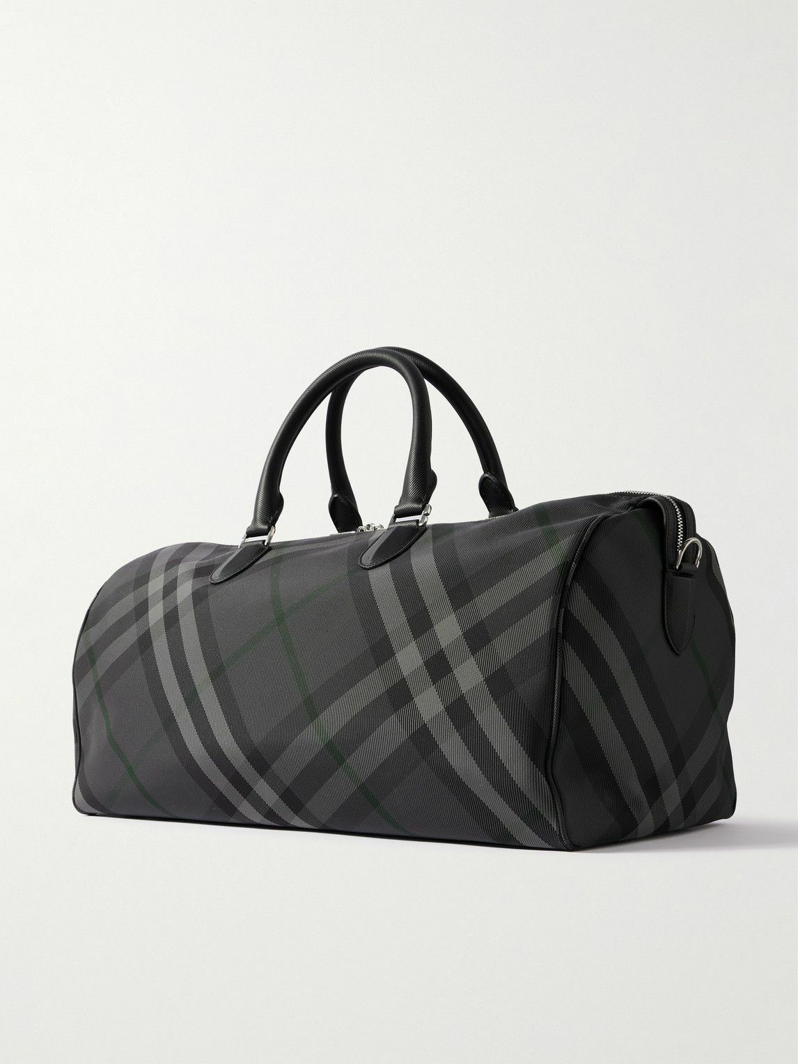 Burberry - Logo-Appliquéd Checked Canvas Weekend Bag Burberry