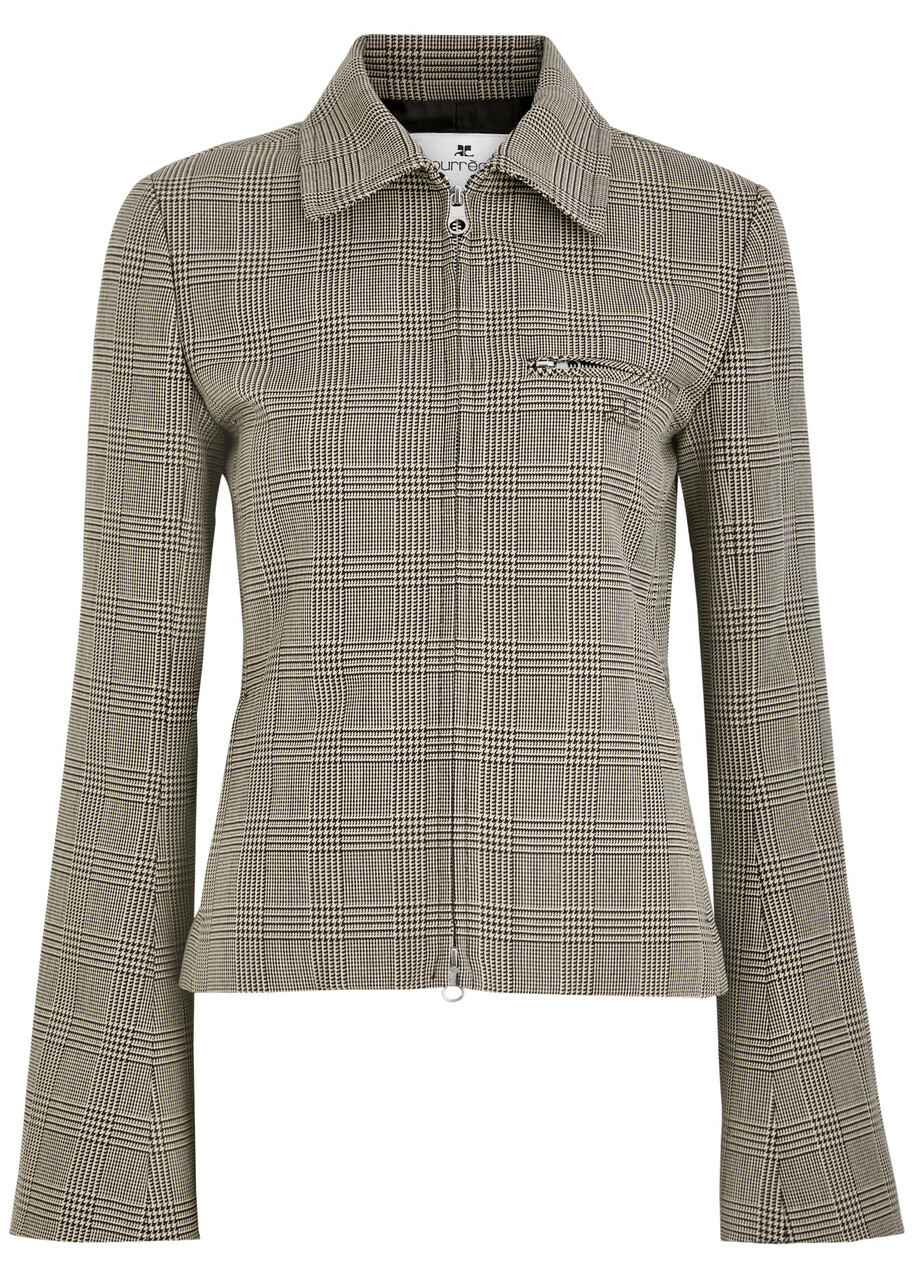 Courrèges Checked Wool-blend Jacket Multicoloured 1 Courreges
