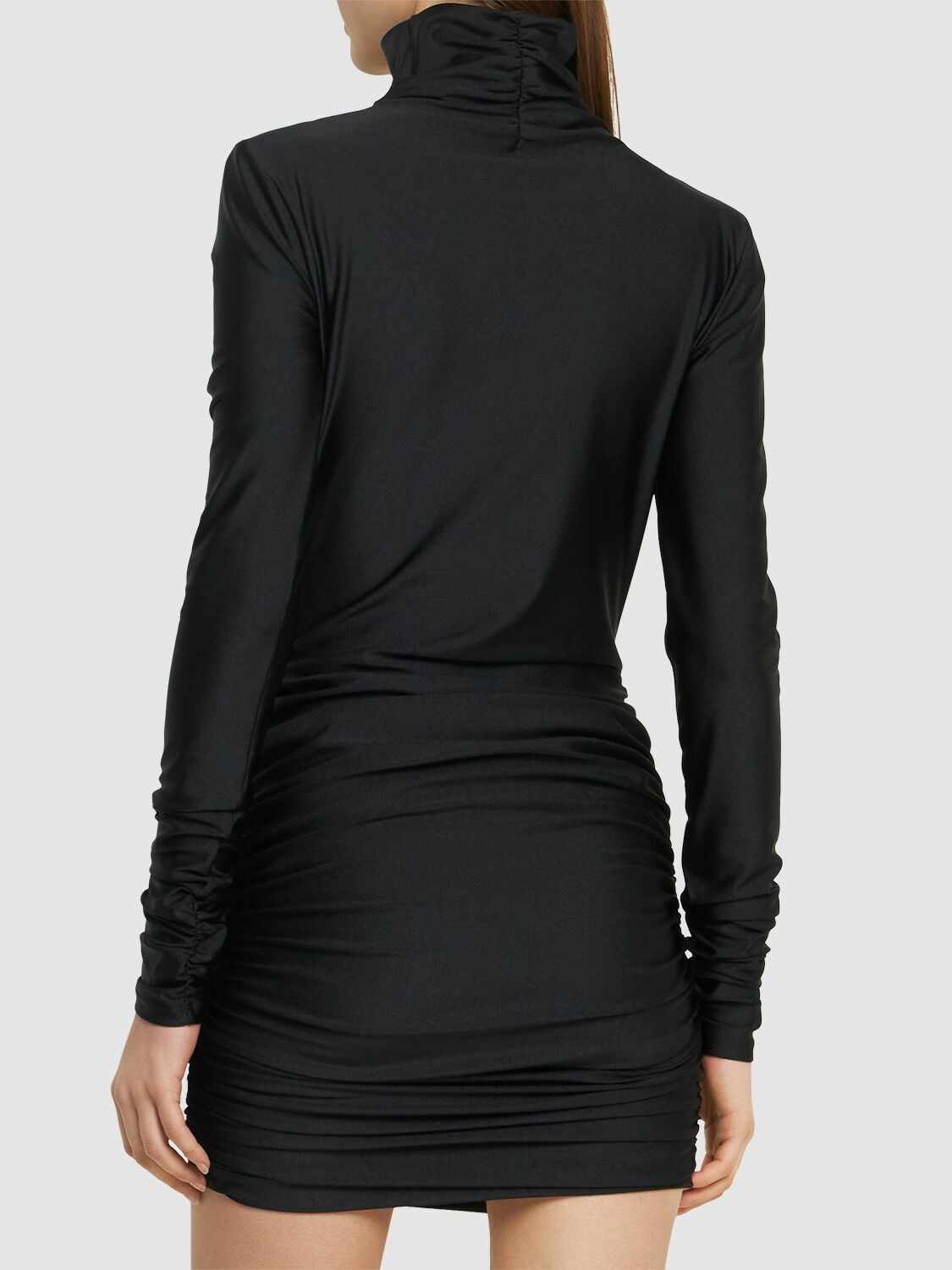 THE ANDAMANE Oleandra Jersey Mini Dress The Andamane