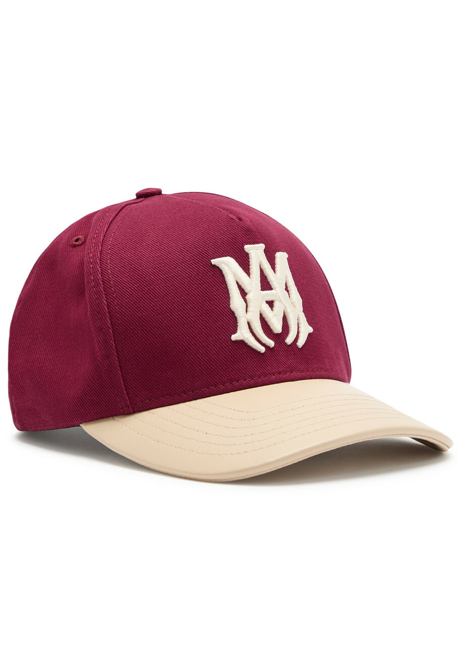 Amiri Two Tone Logo-embroidered Cotton cap - Red - One Size Amiri