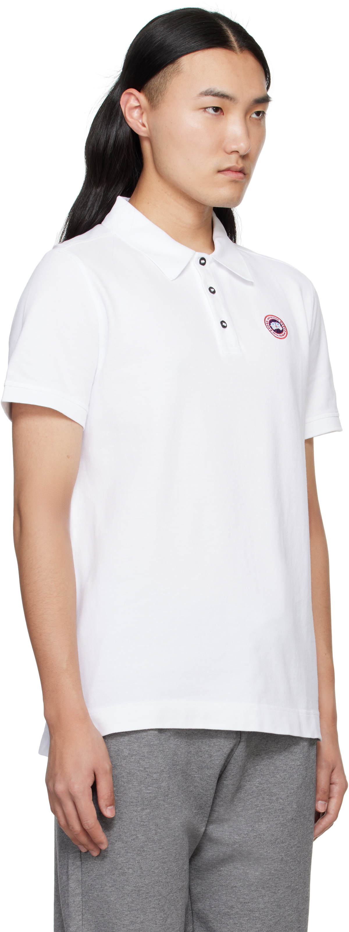 Canada Goose White Beckley Polo Canada Goose