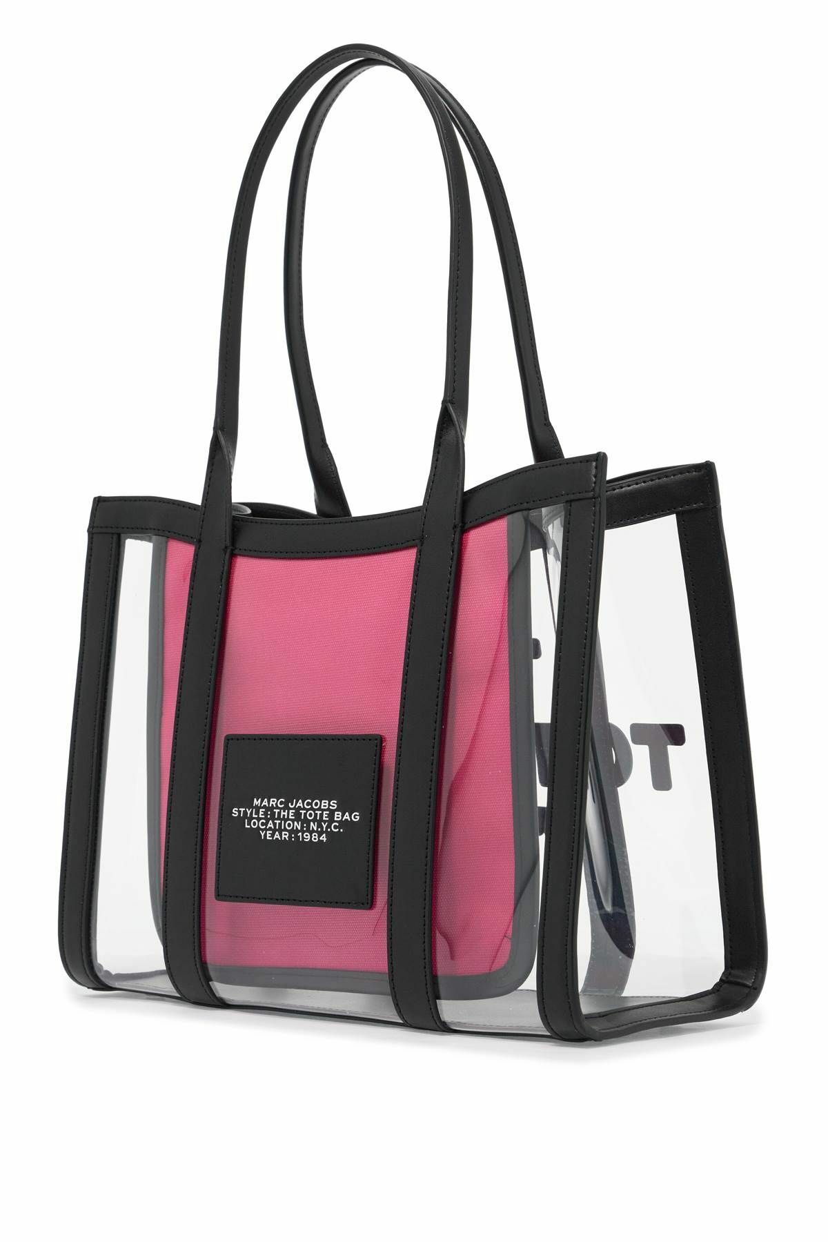 MARC JACOBS the clear medium tote bag - b Black Marc Jacobs