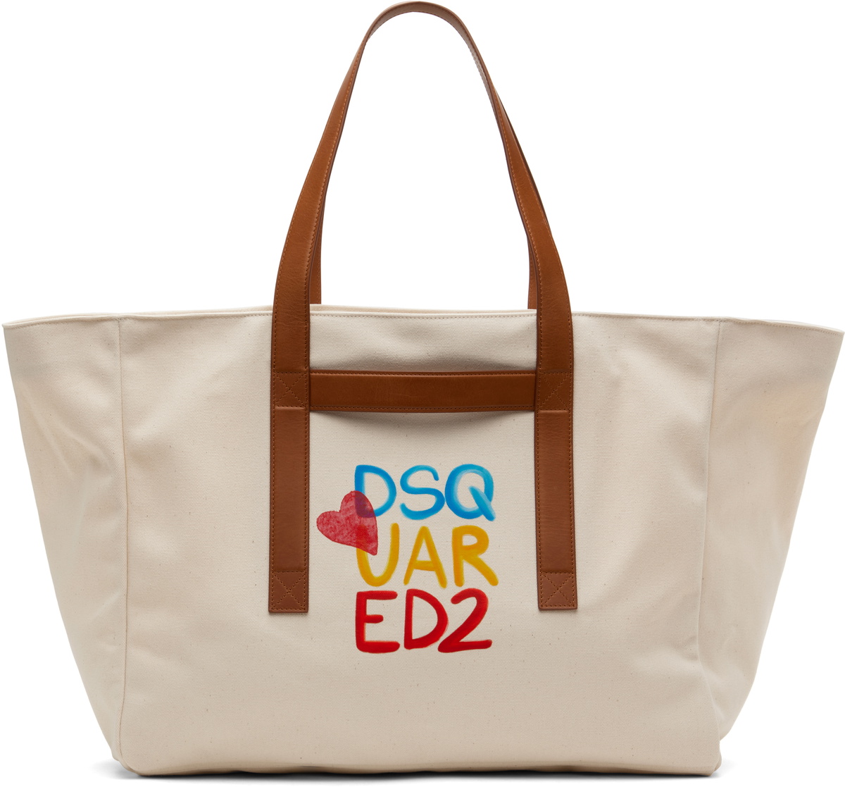 Dsquared2 Beige Summer Lovers Tote Dsquared2