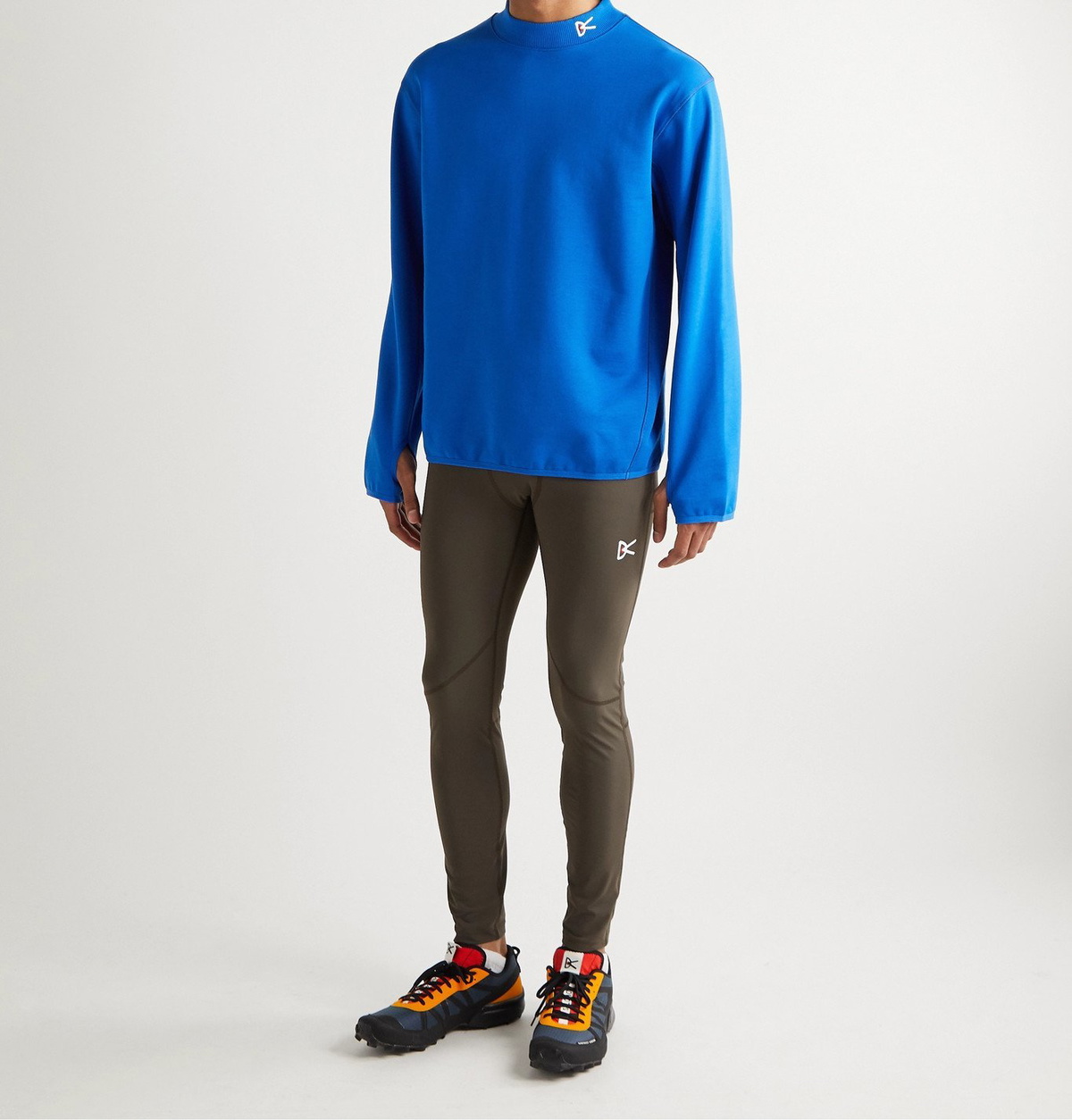 DISTRICT VISION - Hiei Logo-Embroidered Loopback Cotton-Jersey ...
