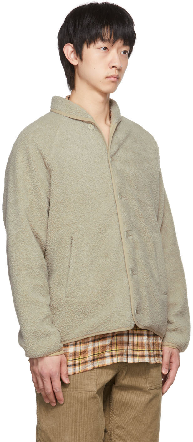 YMC Beige Fleece Beach Jacket YMC