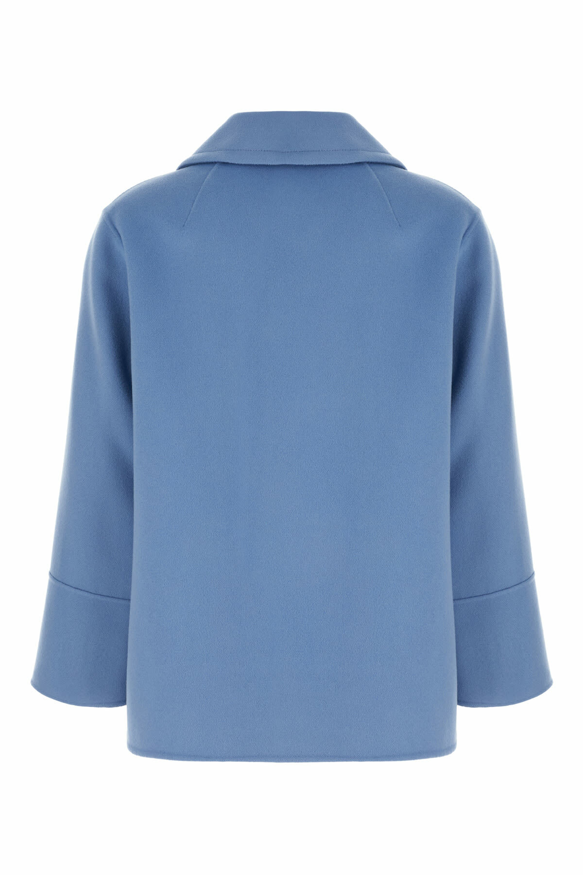 'S Max Mara Cerulean Blue Wool Coat S Max Mara