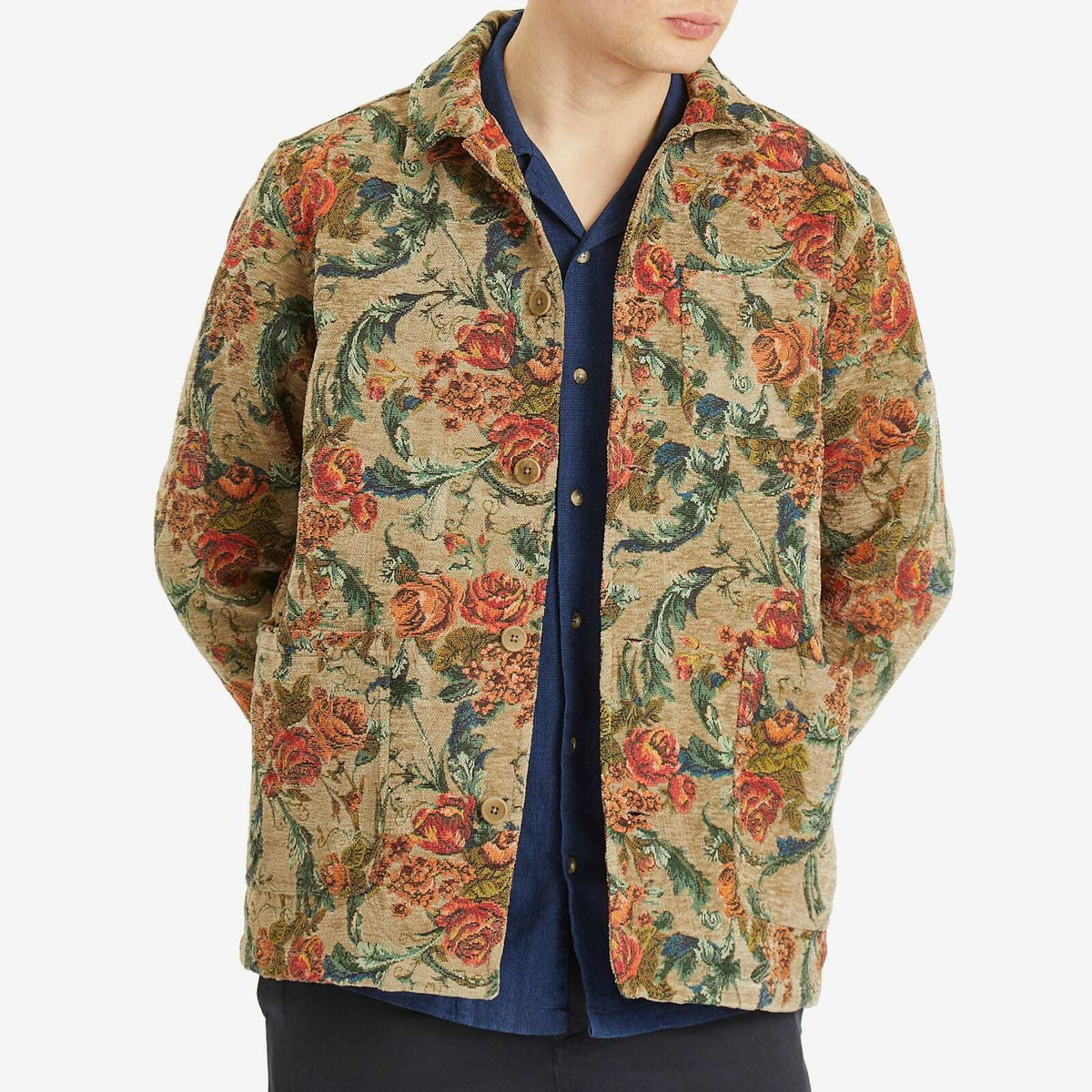 Kestin Men's Ormiston Jacket in Light Olive Floral Kestin Hare