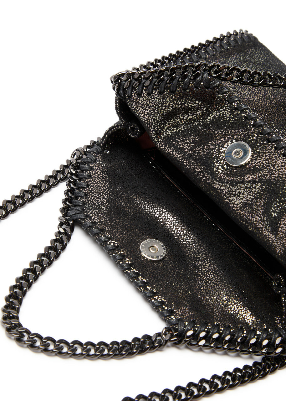 Stella Mccartney Falabella Tiny Metallic Faux Suede Tote - Metallic ...