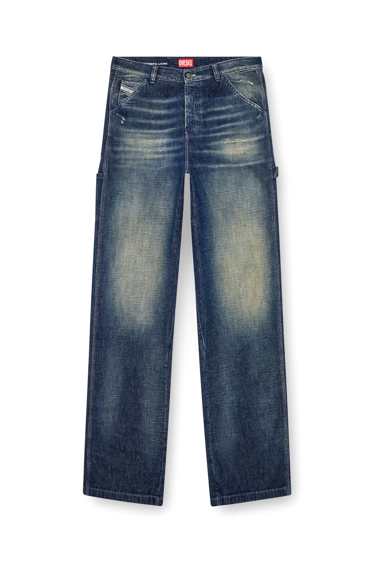 Diesel Relaxed Jeans - D-Livery - Jeans Mens in Blue Diesel