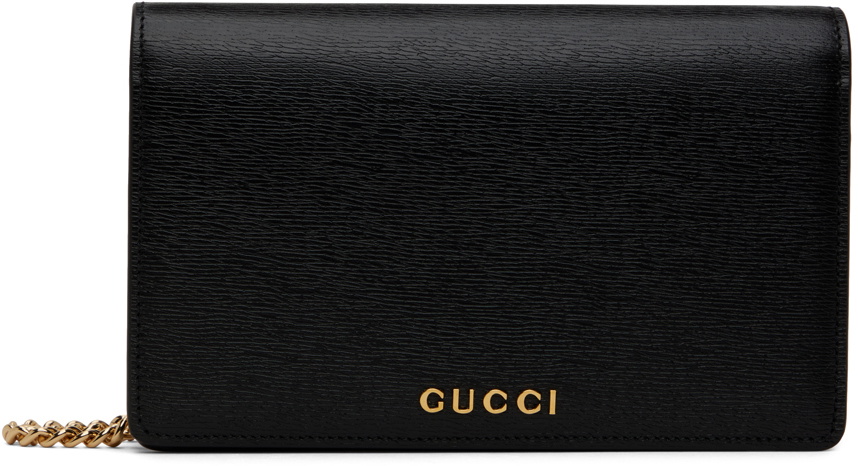Gucci Black Chain Wallet Script Bag Gucci