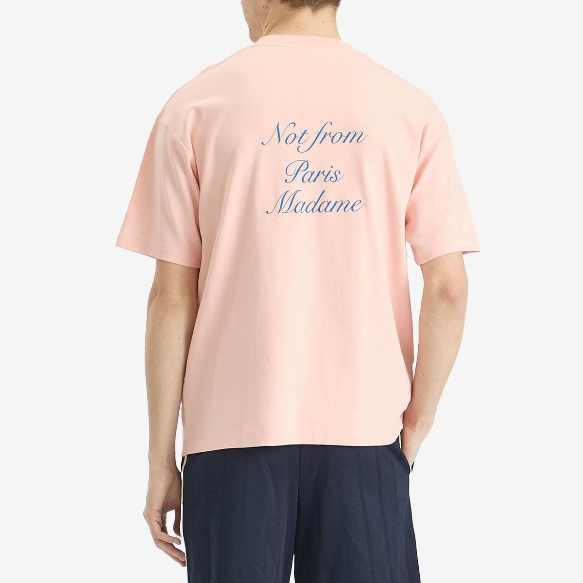 Drôle de Monsieur Men's Cursive Not From Paris Madame Slogan T-Shirt in ...
