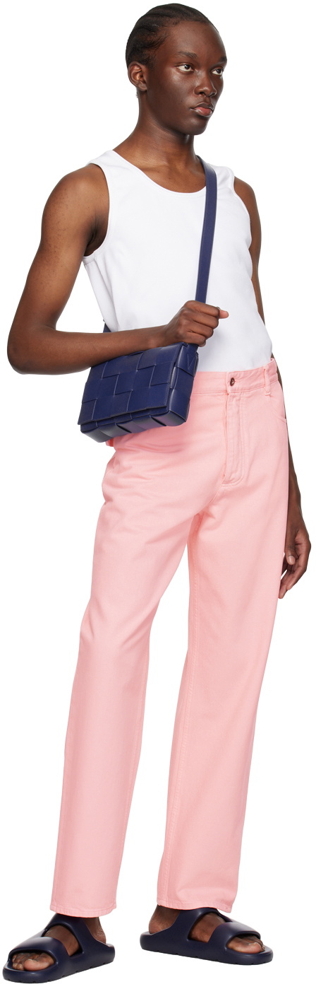 Bottega Veneta Navy Band Slides Bottega Veneta