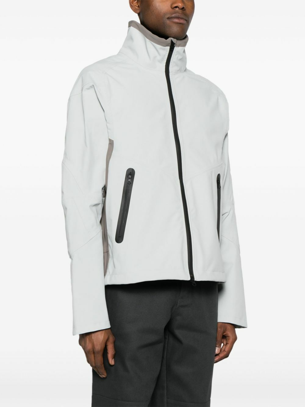 GR10K Grey Skeleton Canvas Windbreaker GR10K