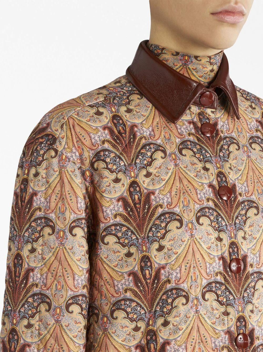 ETRO - Wool And Silk Shirt Jacket Etro
