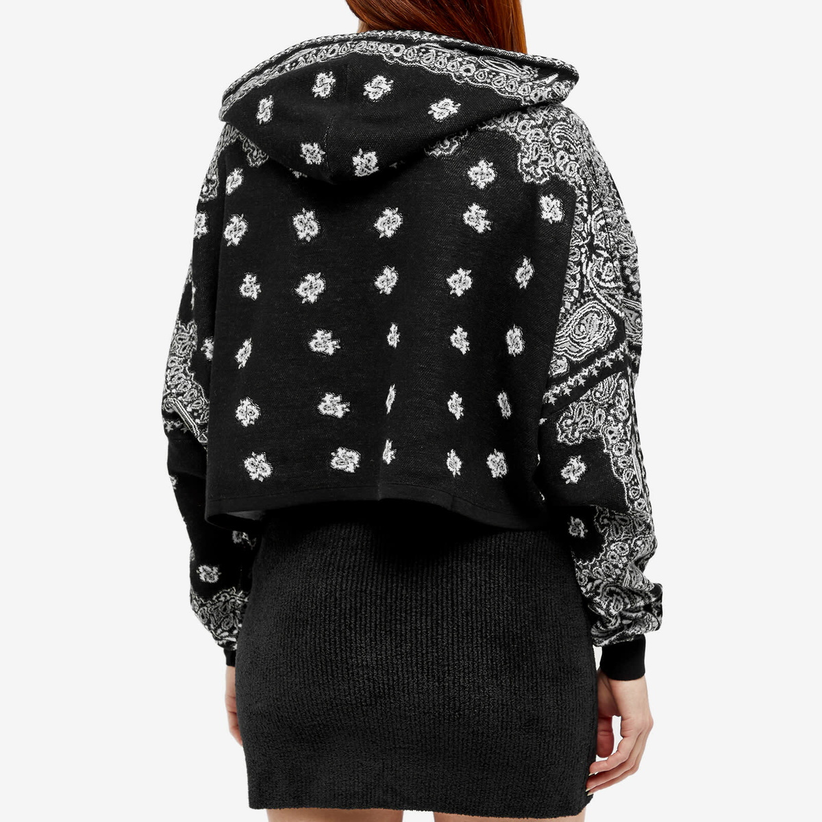 AMIRI Women's Bandana Pattern Knitted Hoodie Amiri