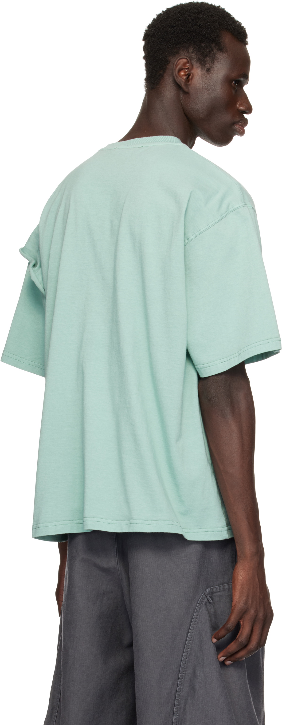 Ottolinger Blue Distressed Oversized T-shirt Ottolinger