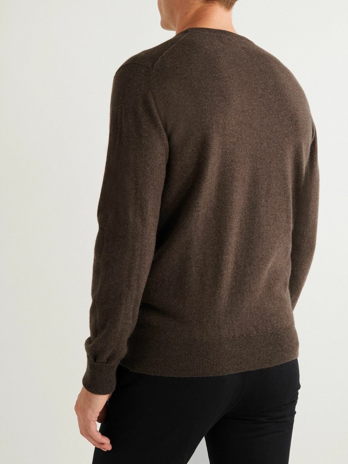 William Lockie - Oxton Cashmere Sweater - Brown William Lockie