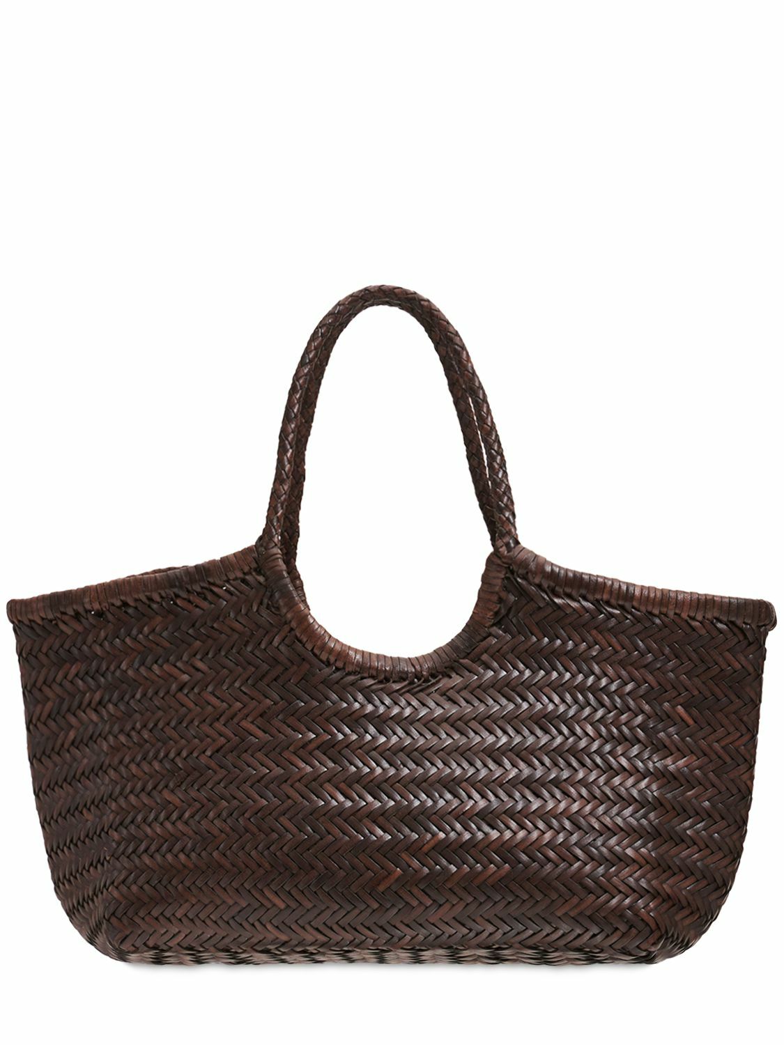 DRAGON DIFFUSION Big Nantucket Woven Leather Basket Bag Dragon Diffusion