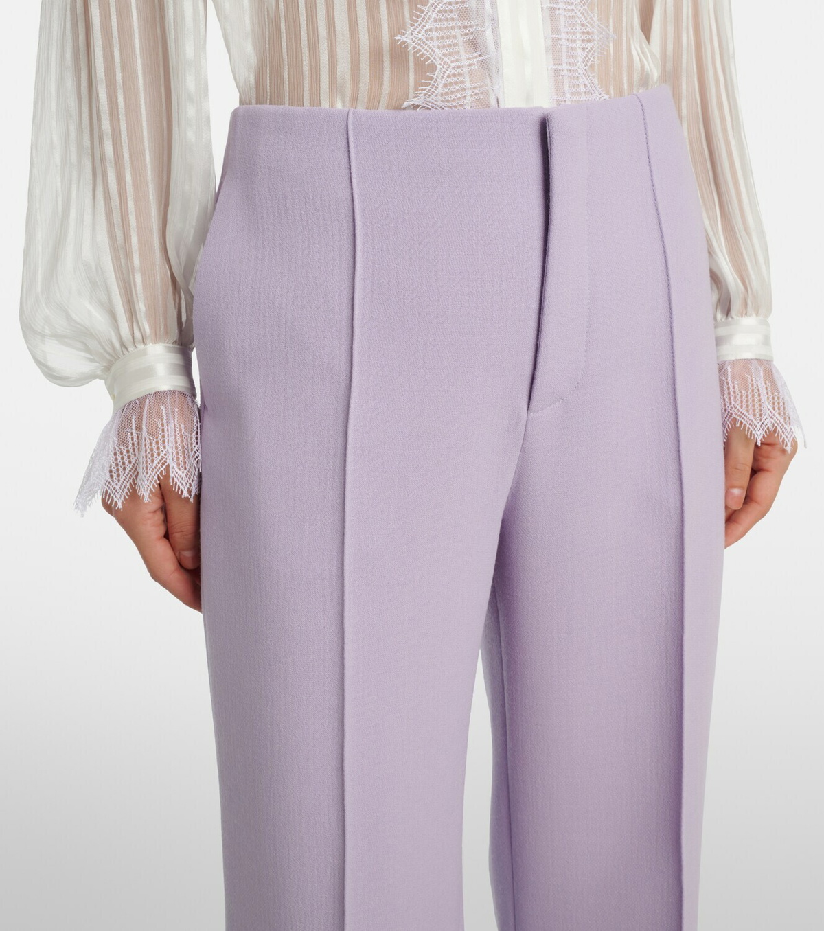 Chloé High-rise virgin wool wide-leg pants Chloe