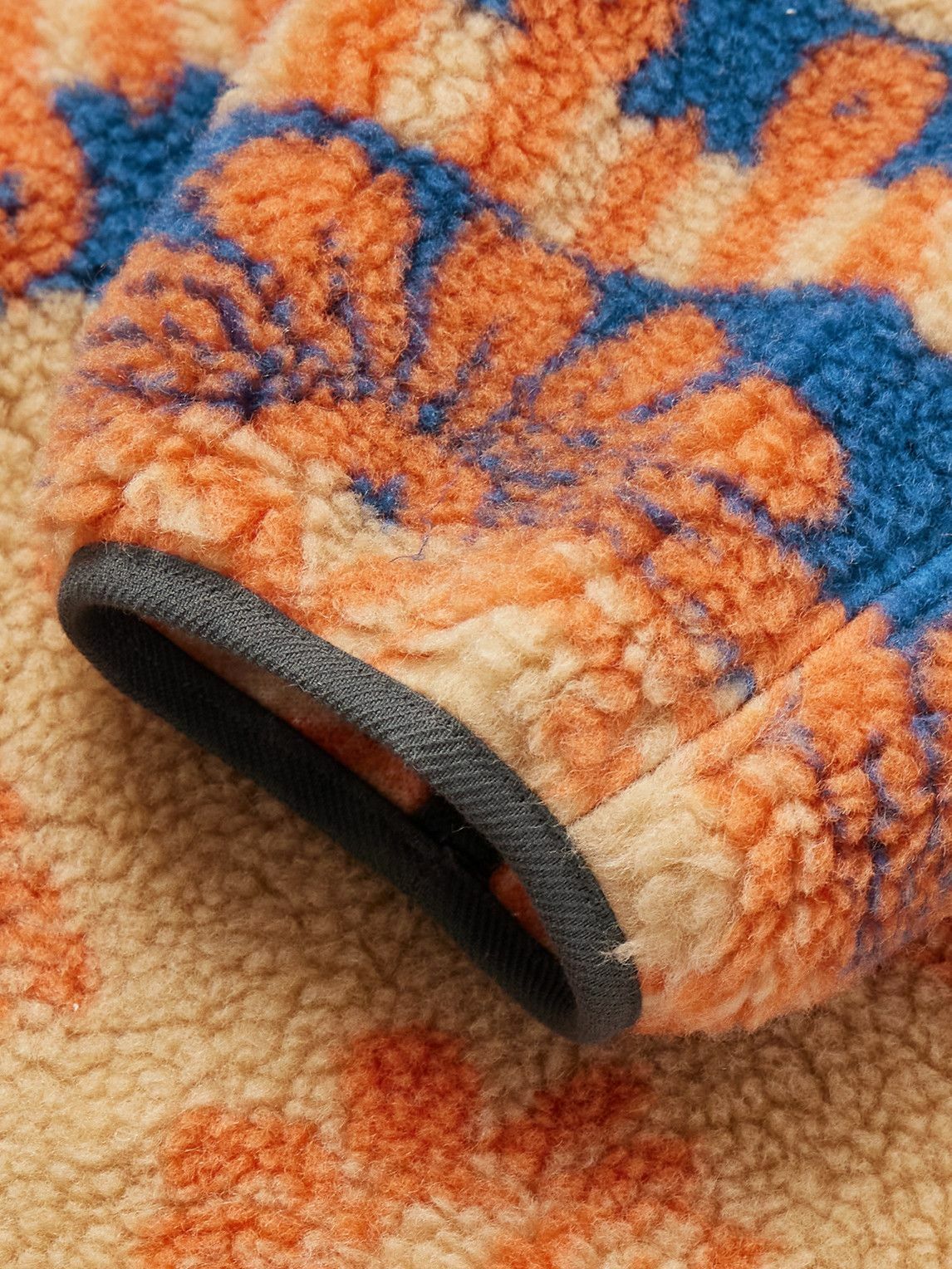 RRL - Bryn Wool-Blend Fleece-Jacquard Jacket - Orange RRL