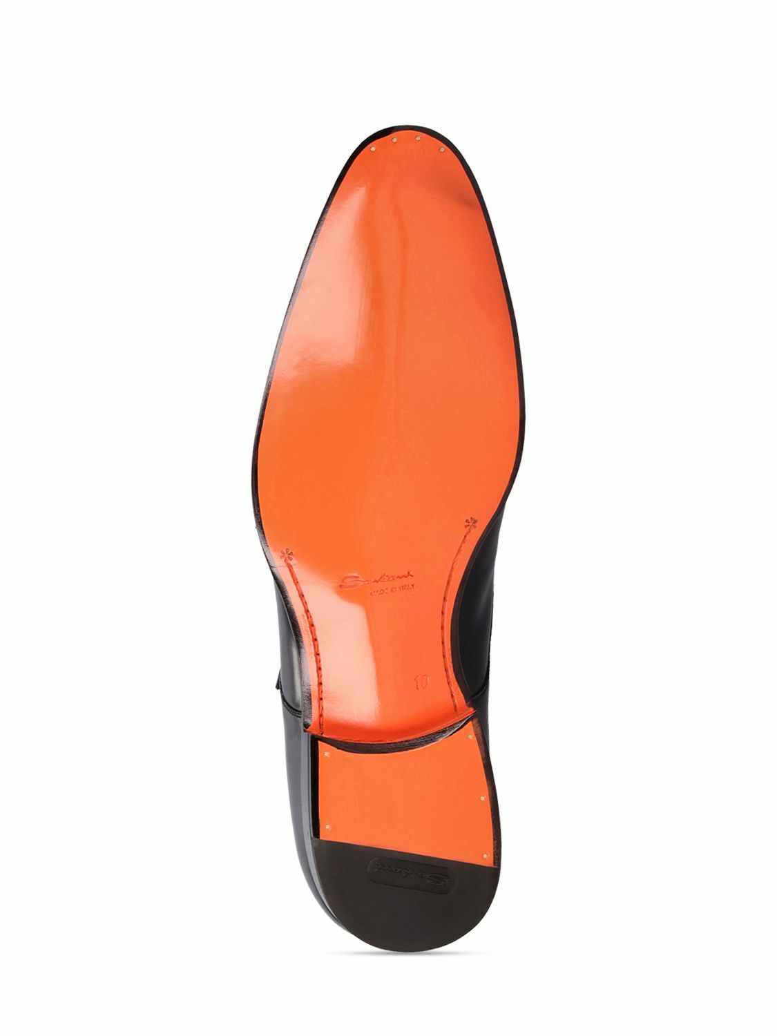 SANTONI Bugs Leather Monk Strap Shoes Santoni