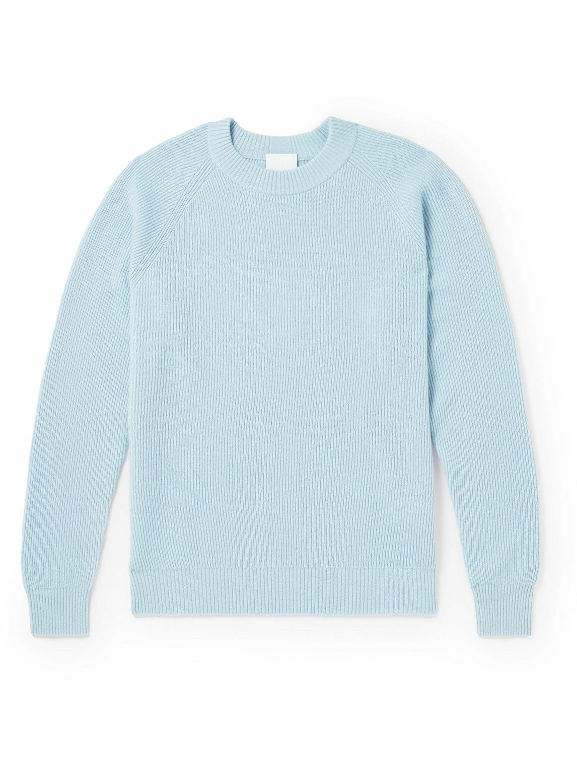 Allude - Ribbed Stretch-Cashmere Sweater - Blue Allude