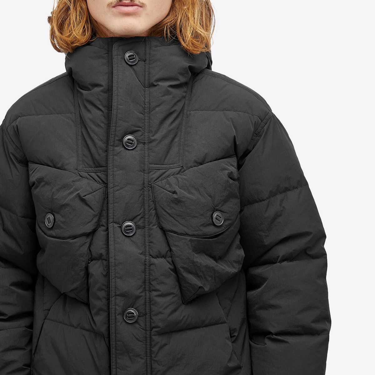 FrizmWORKS Men's Smock Hooded Jacket in Black FrizmWORKS