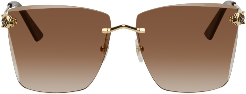 Cartier Gold Square Sunglasses Cartier