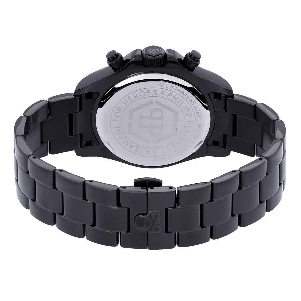 Philipp Plein Nobile Chronograph Quartz Crystal Black Dial Mens Watch ...
