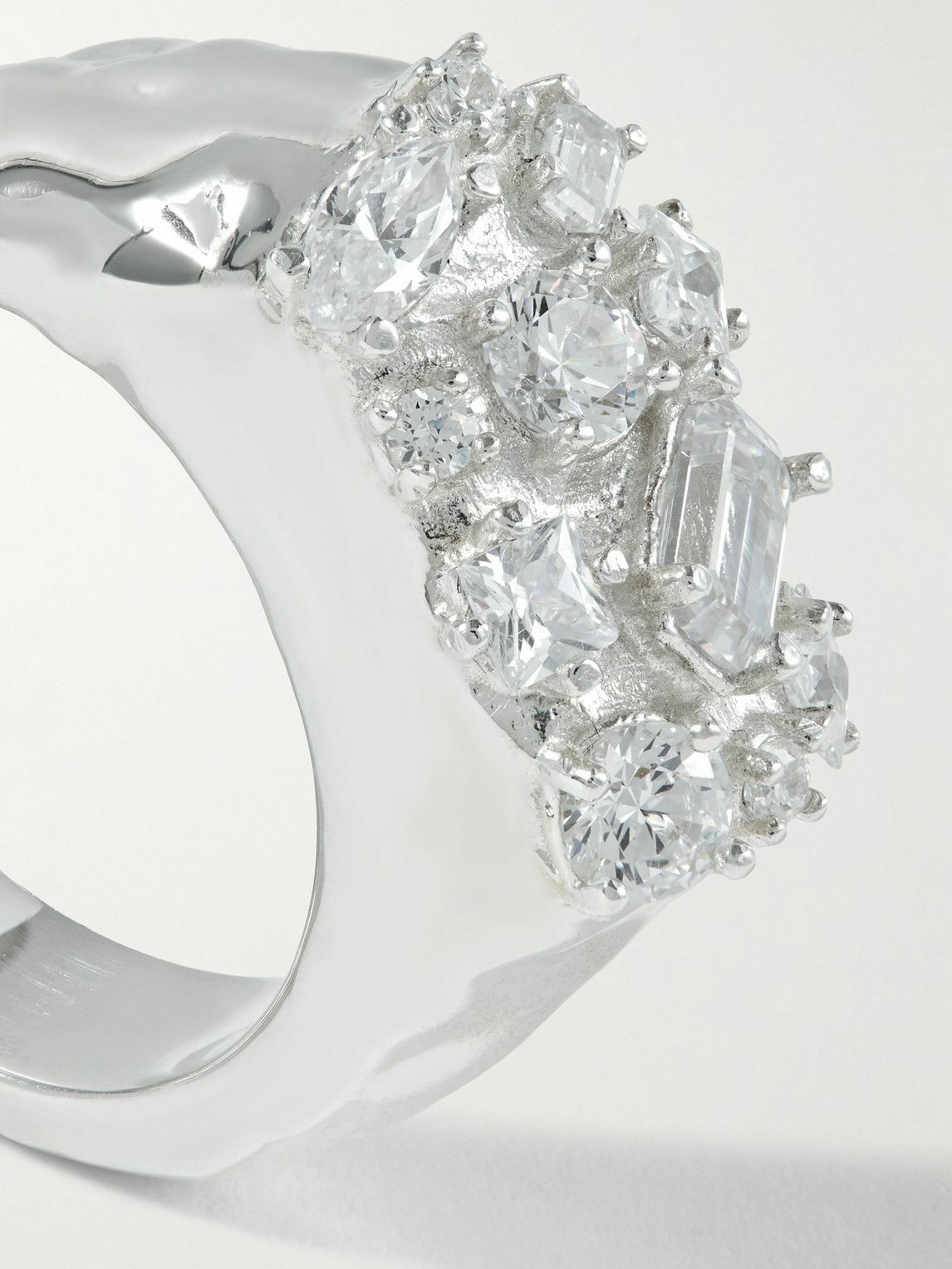 Hatton Labs - Sterling Silver Cubic Zirconia Ring - Silver Hatton Labs
